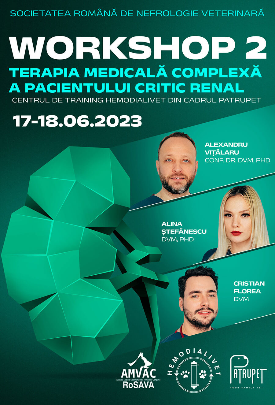 Workshop: Terapia medicală complexă a pacientului critic renal | AMVAC